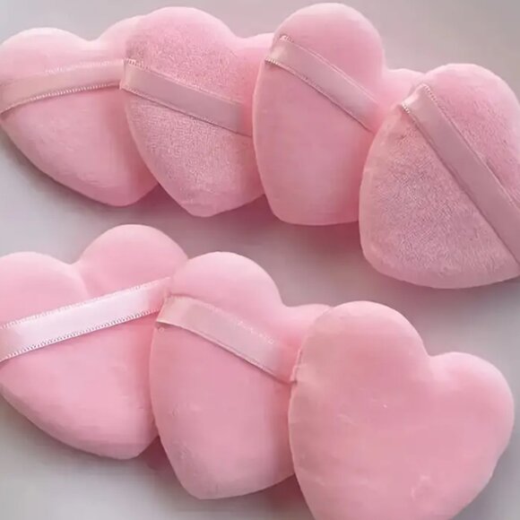 Makeup | Cotton Heart Makeup Puffs 6pcs Beauty Blender | Poshmark
